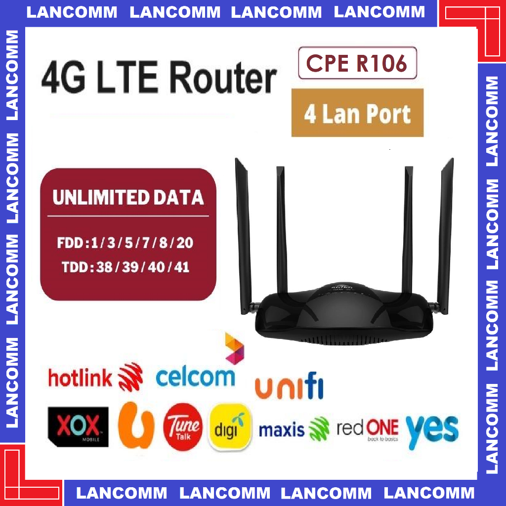 4G Modem MODIFIED BYPASS CPE R106 Ver.2023 Modified 4G LTE CPE Router ...