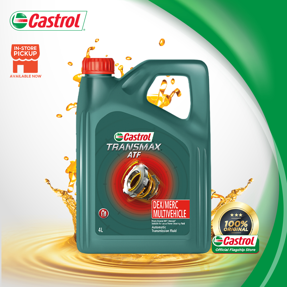 Castrol TRANSMAX ATF Dex/Merc Multivehicle Fluids (4L) | Shopee Malaysia