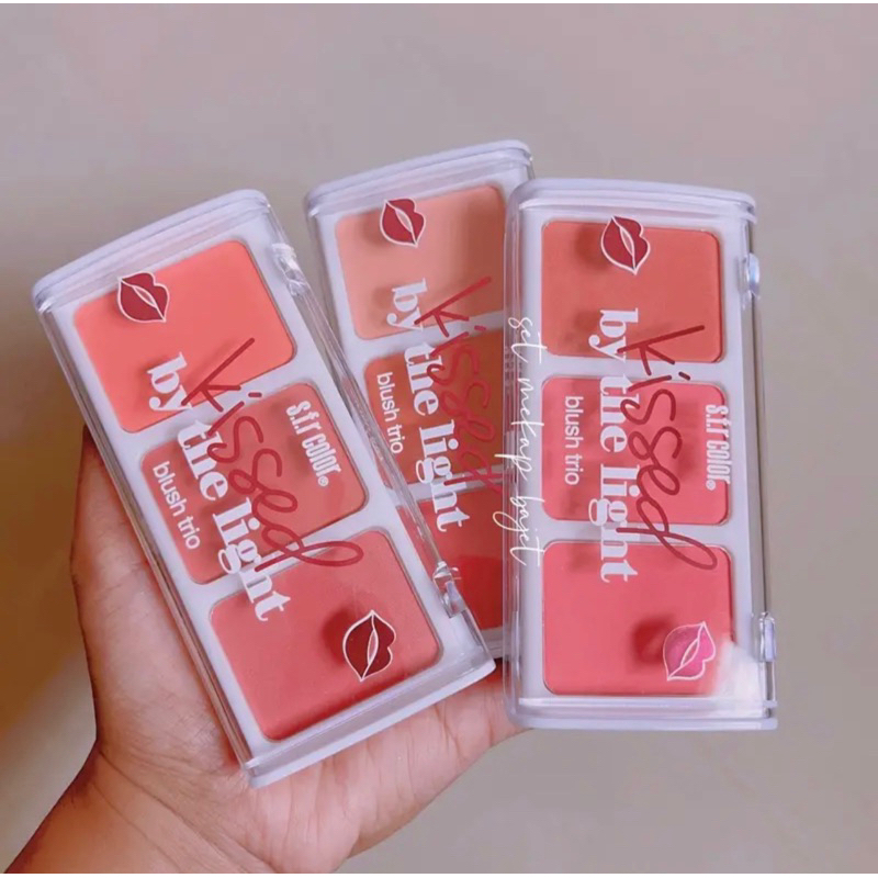 BLUSHER TRIO MATTE COLOR 🍑 3 NICE COLOR IN PALLATE 💯 ORIGINAL | Shopee ...