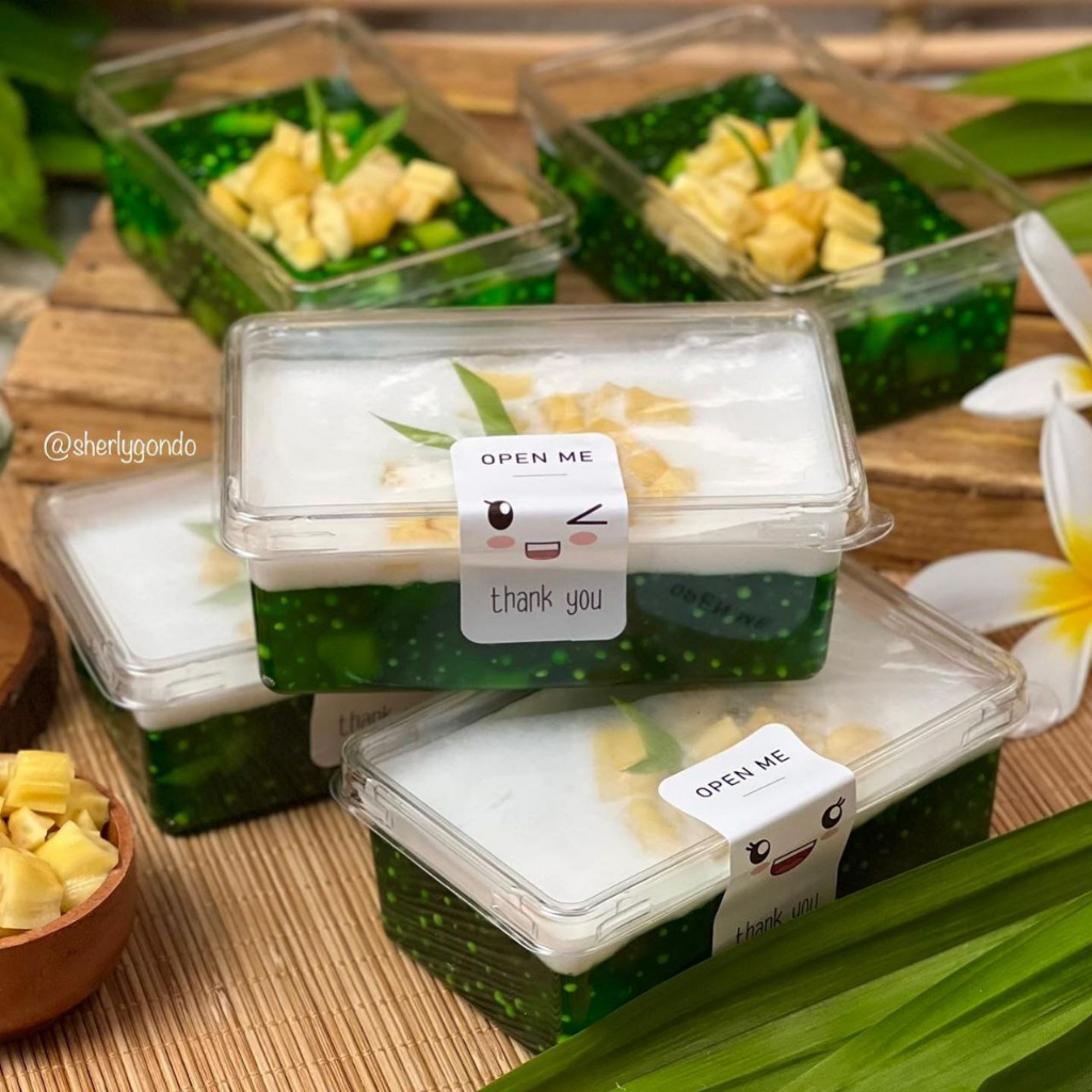 PPF - 260 ml Rectangle Plastic Clear Mousse Cake Box Tiramisu Food ...