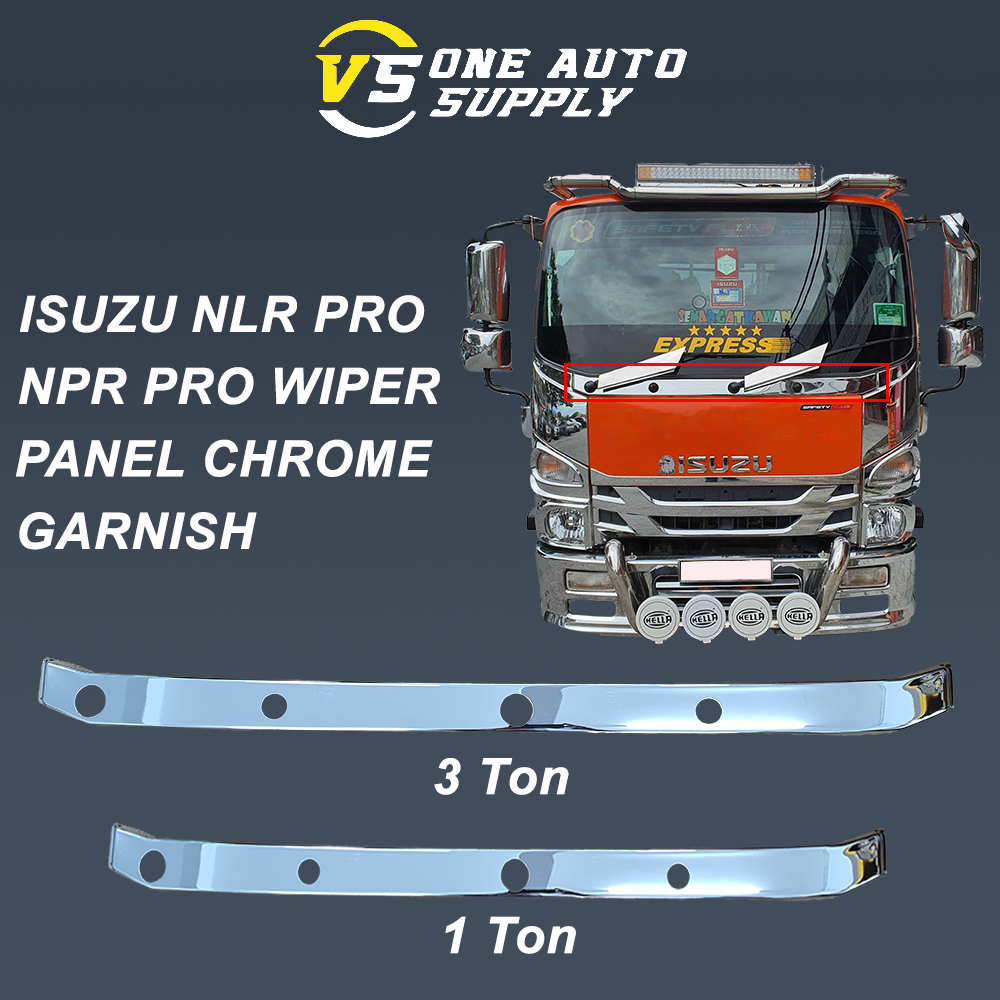 ISUZU NLR PRO NPR PRO WIPER PANEL CHROME GARNISH 3Ton 1Ton | Shopee ...