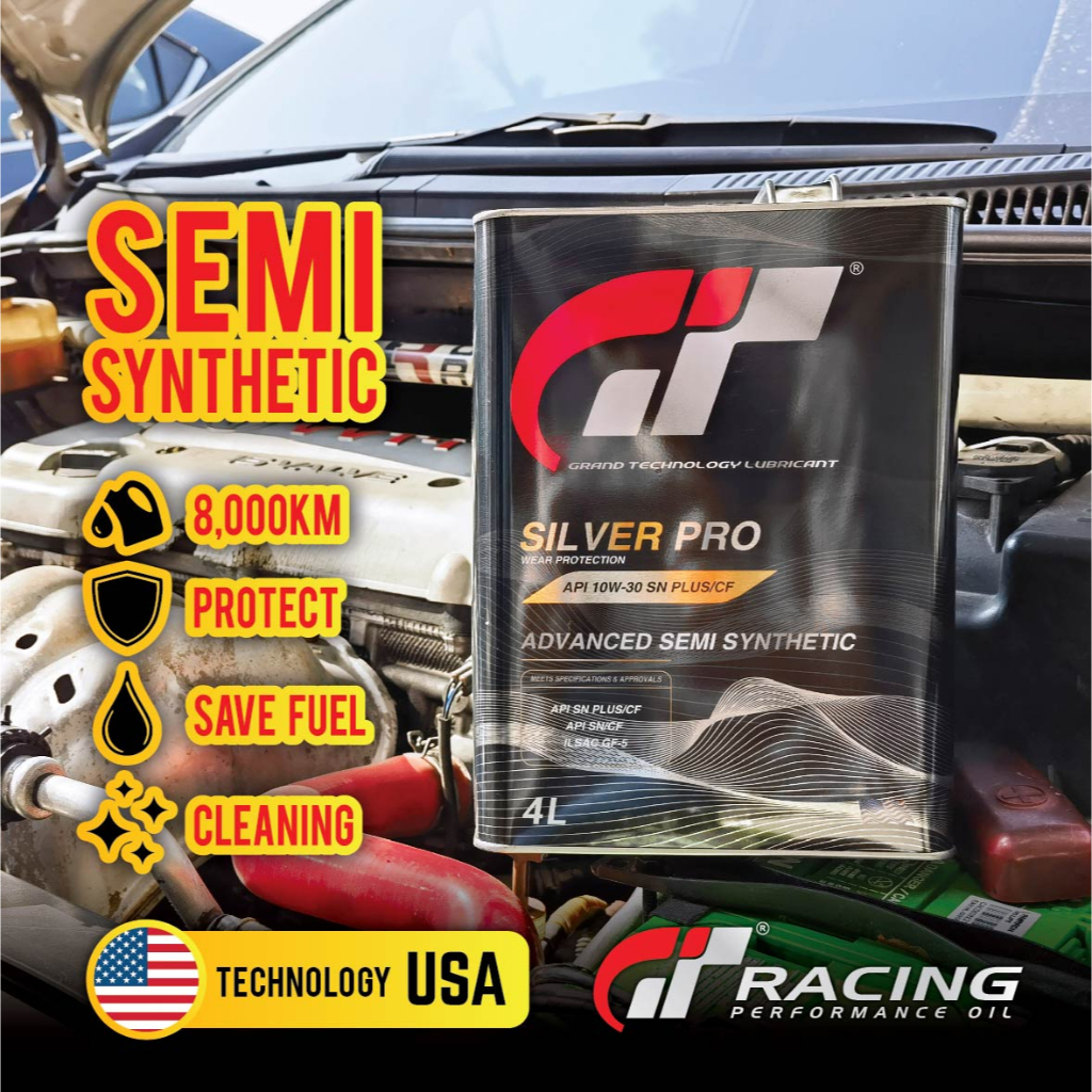 GT 10W30 Semi Synthetic Car Engine Oil 4L & 3L - Minyak Hitam Enjin Kereta Proton Perodua Alza ...