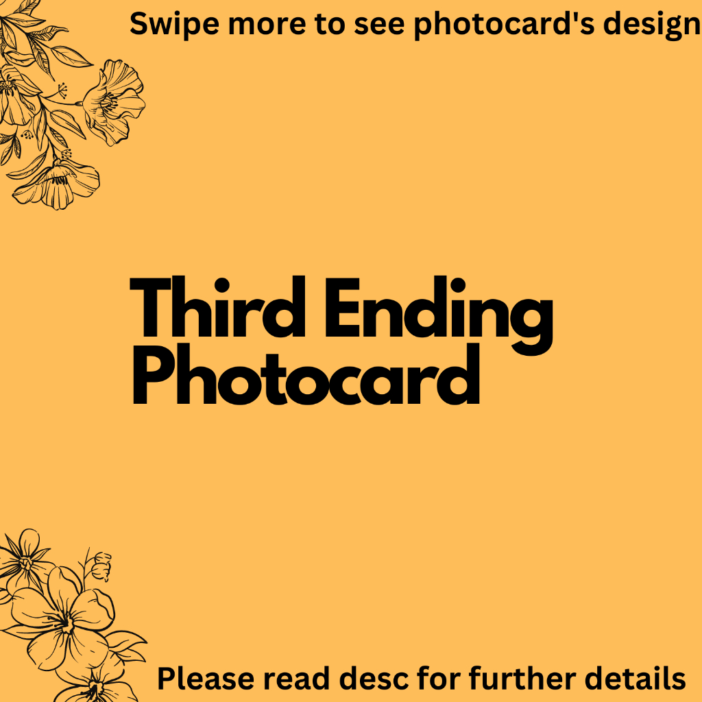 The Third Ending Photocard Bl/Yaoi | Shopee Malaysia