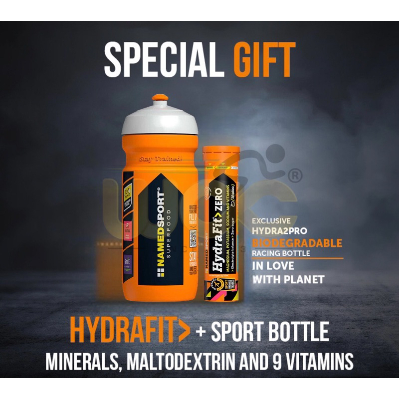 [ FREE BOTTLE ] NAMEDSPORT HYDRAFIT ZERO 20 TABS + SPORTBOTTLE ...