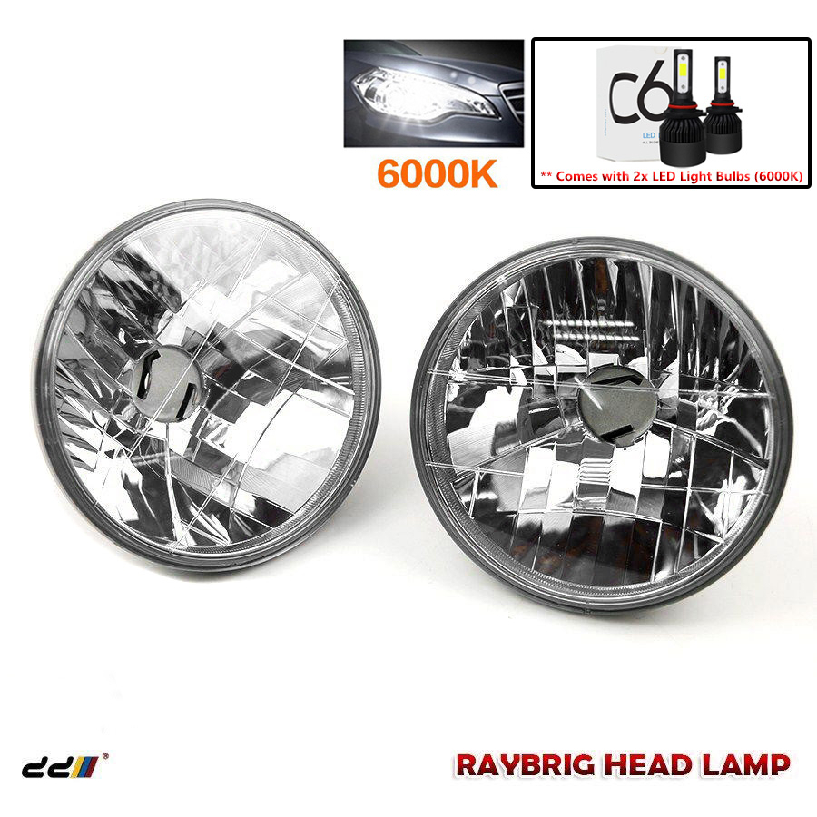 7inch (2pcs) STANLEY RAYBRIG Headlight Head Lamp Datsun Suzuki Jimny ...