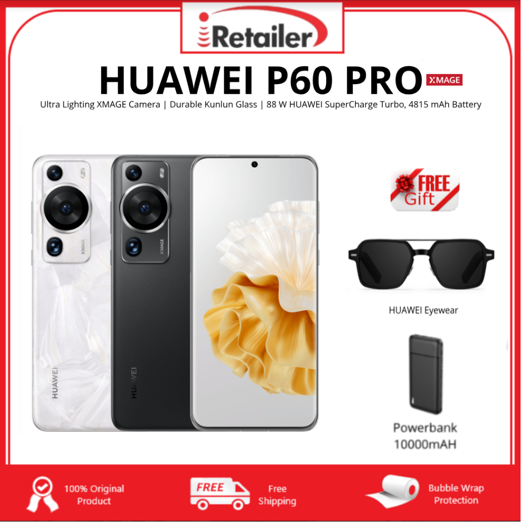 HUAWEI P60 Pro | 8GB+256GB /12GB+512GB | Ultra Lighting XMAGE Camera - 100% Original Malaysia ...