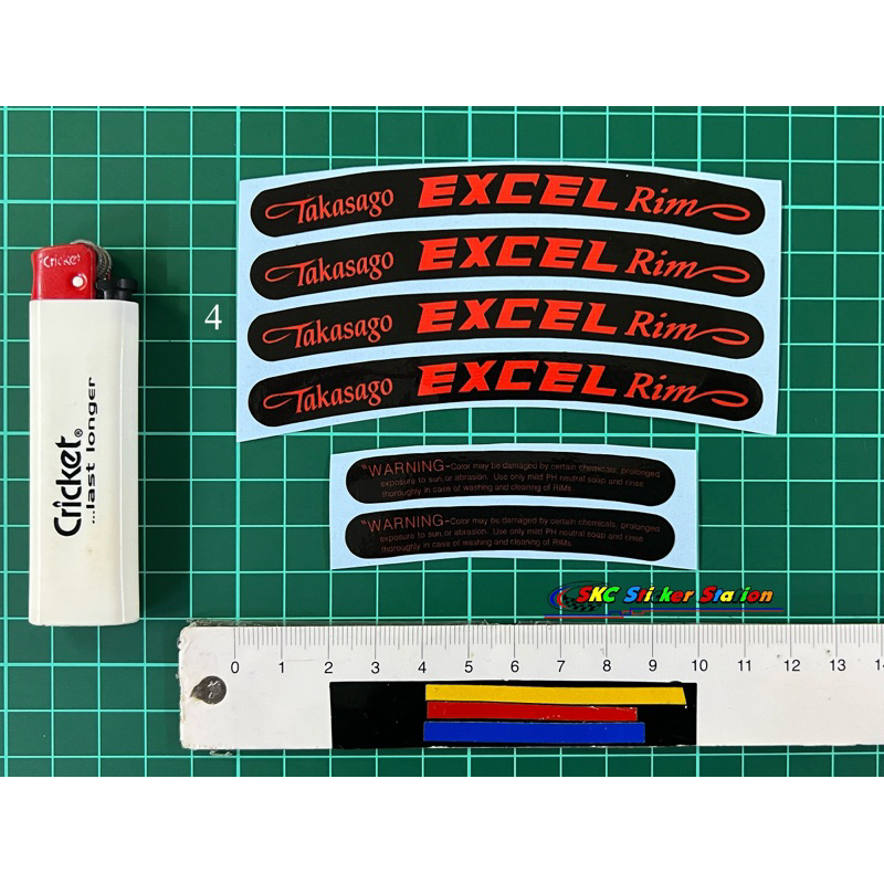 Sticker Rim Motor Takasago Excel Rim / Taksago Excel Asia (set with ...