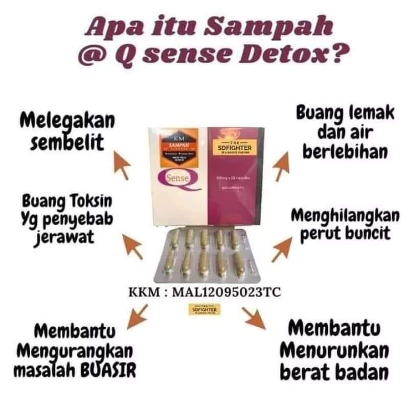 Q Sense Sampah Cleanse by kak km | Shopee Malaysia