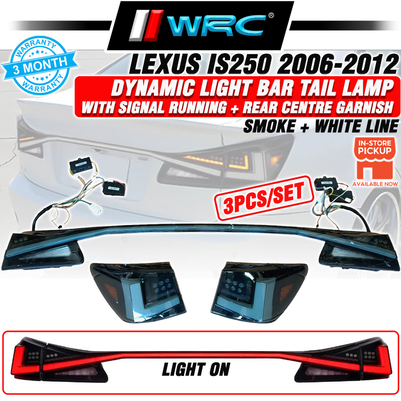Lexus IS250 2006 - 2012 Dynamic Light Bar Tail Lamp With Signal Running ...