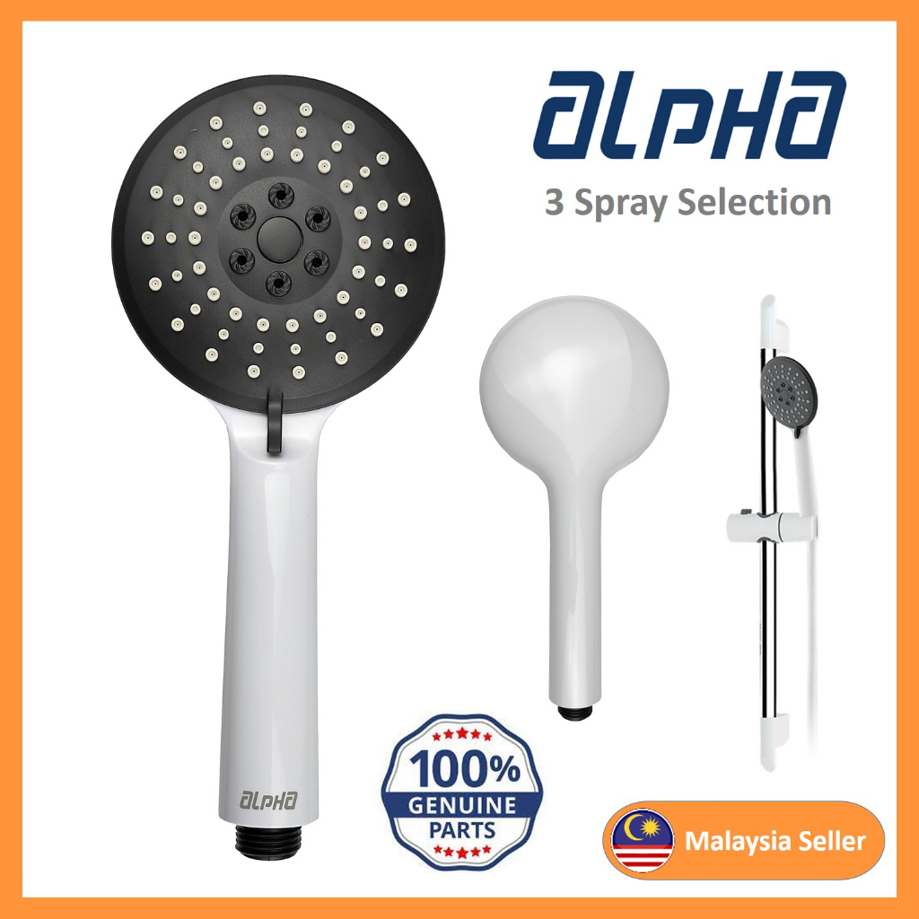 ORIGINAL ALPHA GEN 9 WATER HEATER HAND SHOWER ONLY WITH 3 FUNCTION ...