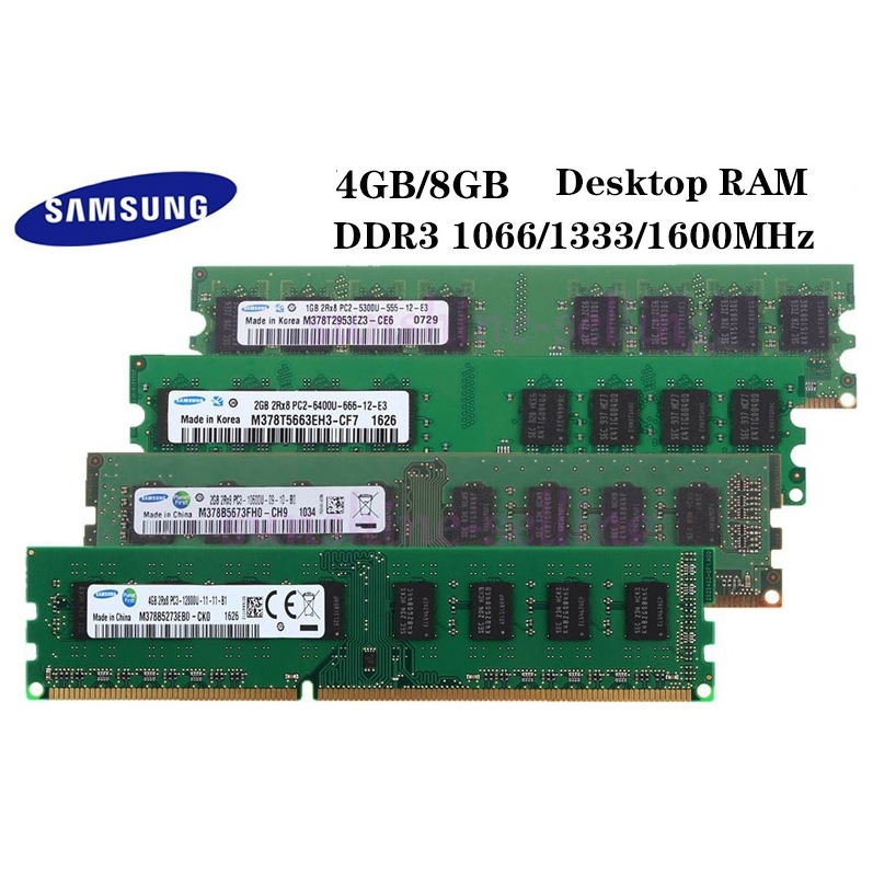 [NEW] Samsung Desktop RAM 4GB / 8GB DDR3 / DDR3L 10600U / 12800U ...