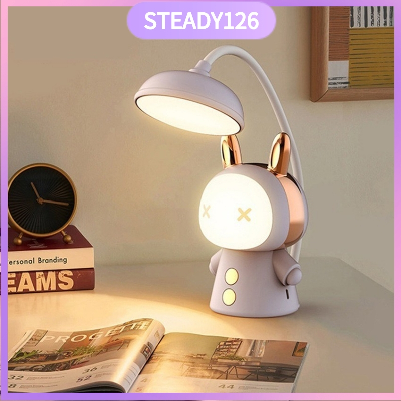 Adjustable Study Table Lamp Learning LED Desk Lamp Rechargeable Lampu ...
