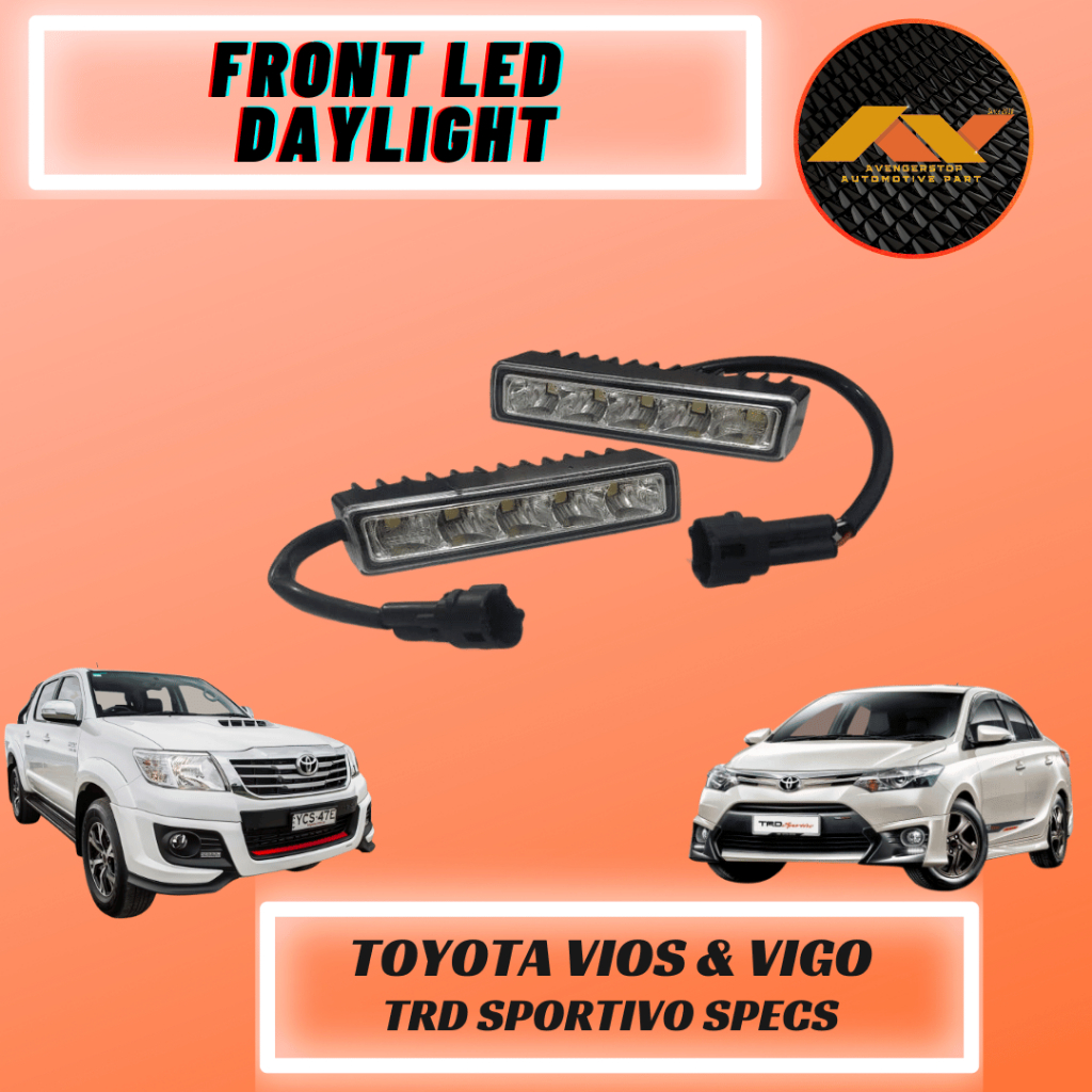 Front Led Daylight Toyota Vios 2013-2016 Vigo 2011-2016 Trd Sportivo ...