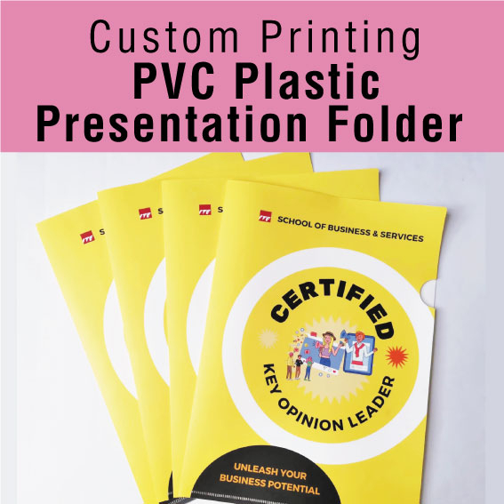 A4 PVC Plastic Presentation Folder Waterproof Custom Printing ...