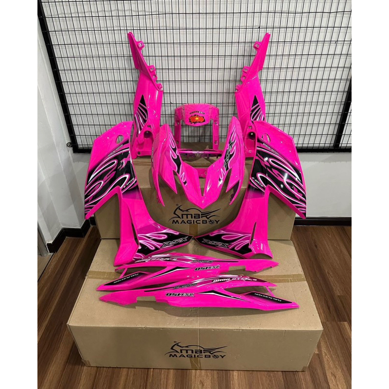 MAGIC BOY COVER SET CUSTOM HONDA RSX API FIRE PINK VIETNAM | Shopee ...