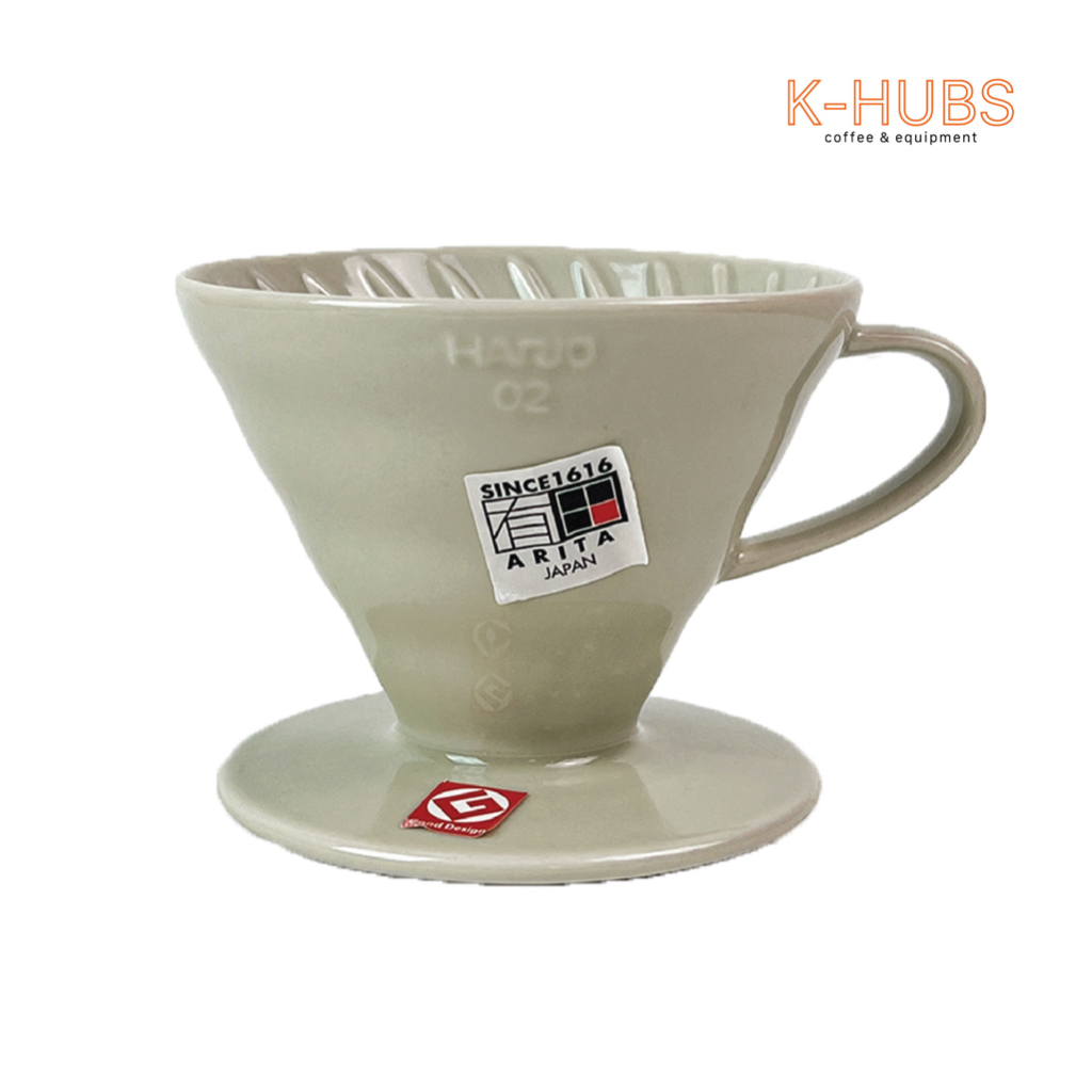 HARIO V60 DRIPPER CERAMIC (1-4 Cups) VDC-02-WGR-TW-20 -LIGHT GREY | Shopee Malaysia