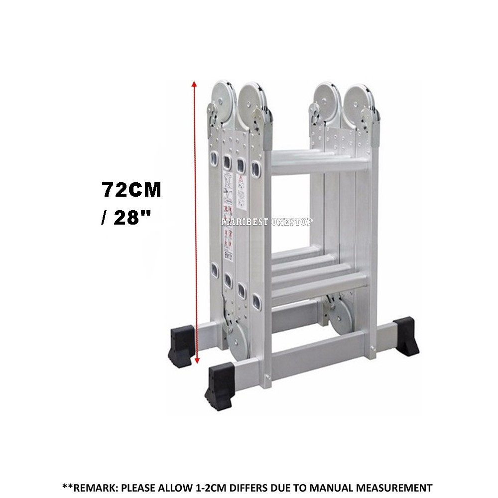 16 STEP (4.7M) / 12 STEP (3.7M) ALUMINIUM MULTIPURPOSE LADDER M37 / M47 ...
