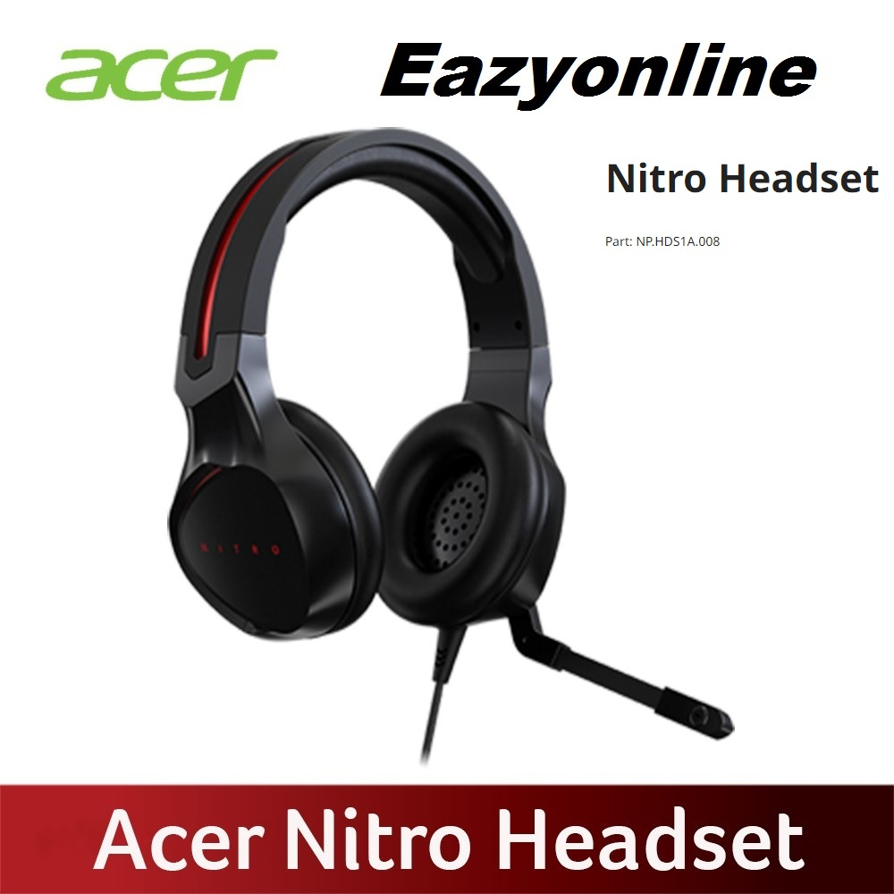 Acer Nitro Gaming Headset (NP.HDS1A.008) | Shopee Malaysia