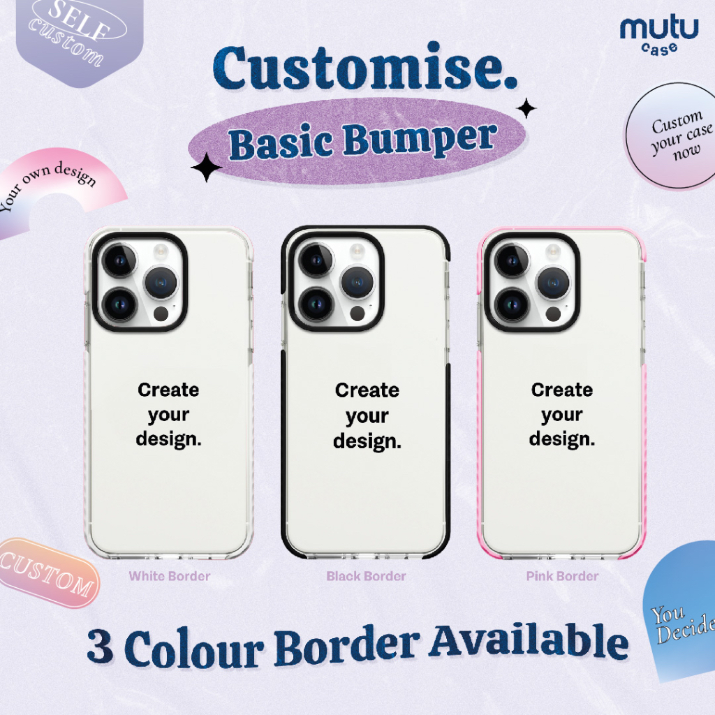 Self Custom - Personalise Your Own Design (Powered by Basic Bumper) Compatible with iP17PROMAX ...