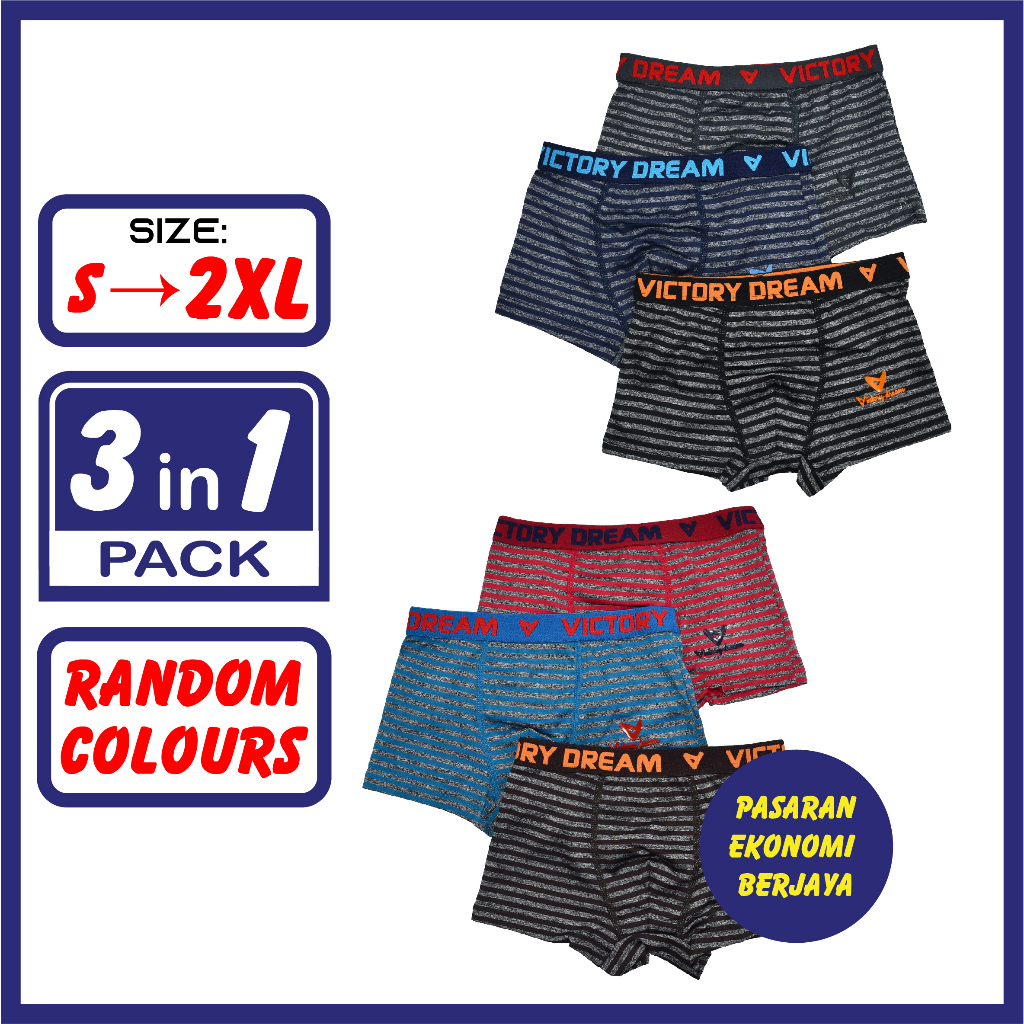 SELUAR DALAM BUDAK LELAKI 60652# [3pcs/set] BOYS UNDERWEAR/ SPENDER BUDAK LELAKI TIGA HELAI ...