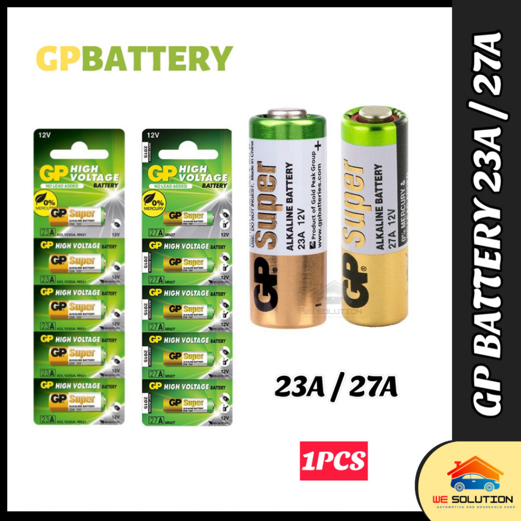 [WS] 23A GP SUPER BATTERY HIGH VOLTAGE ALKALINE BATTERY 12V REMOTE CONTROL BATTERY 遥控电池 | Shopee ...