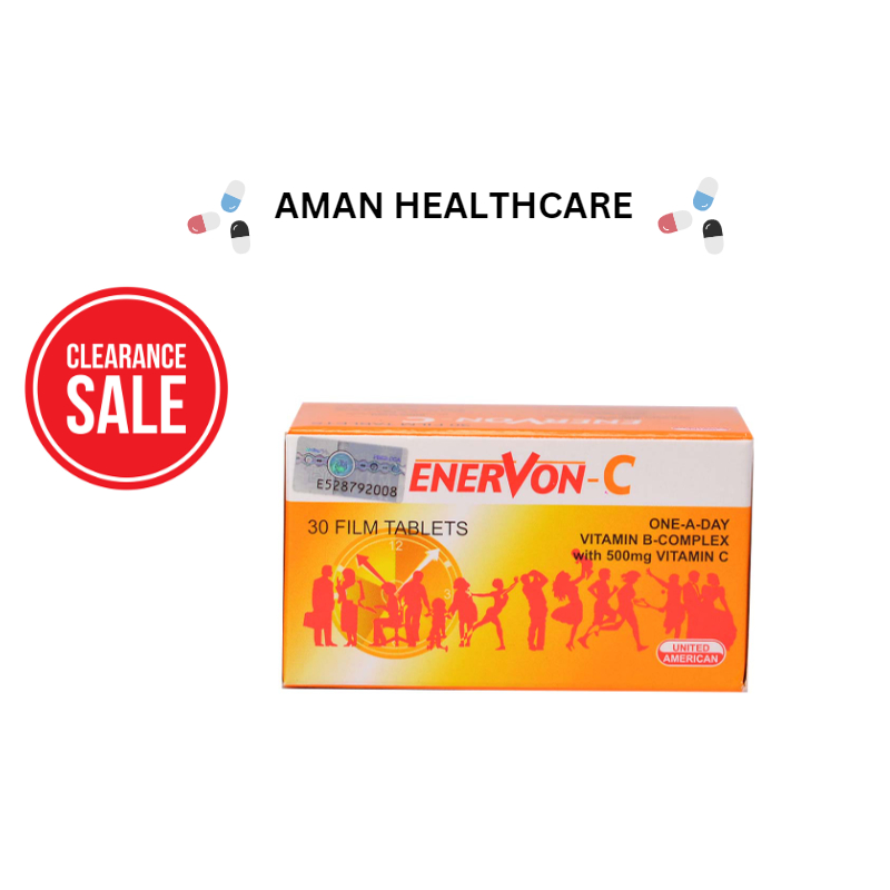 ENERVON-C VITAMIN B COMPLEX + VITAMIN C 500MG (30's) | Shopee Malaysia