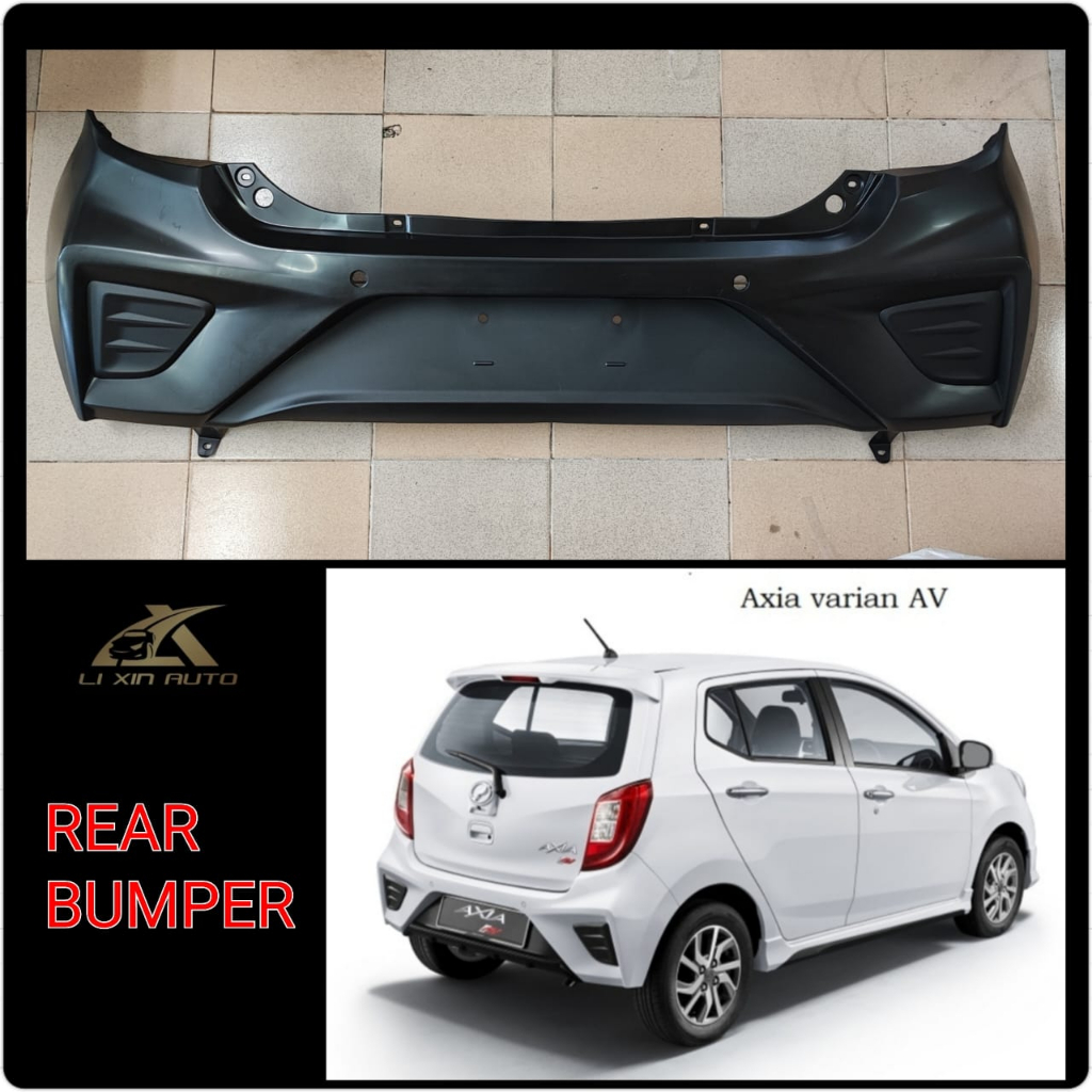 PERODUA AXIA SE D93L 2019 REAR BUMPER BELAKANG BUMPER KERETA | Shopee ...