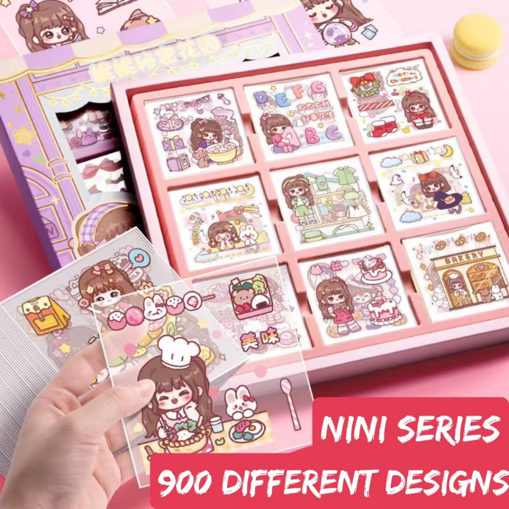 Popular Cute Stickers/Ins PET Stickers/Nini Cute Cartoon Waterproof PET ...