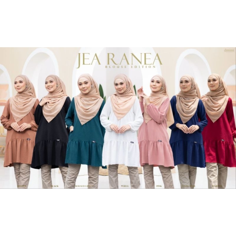 BLOUSE JEA RANEA IRONELESS DMIMI White, Black, emerald green, maroon ...