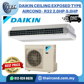 DAKIN CEILING EXPOSED TYPE AIR COND - R32 2.0HP-5.0HP | Shopee Malaysia