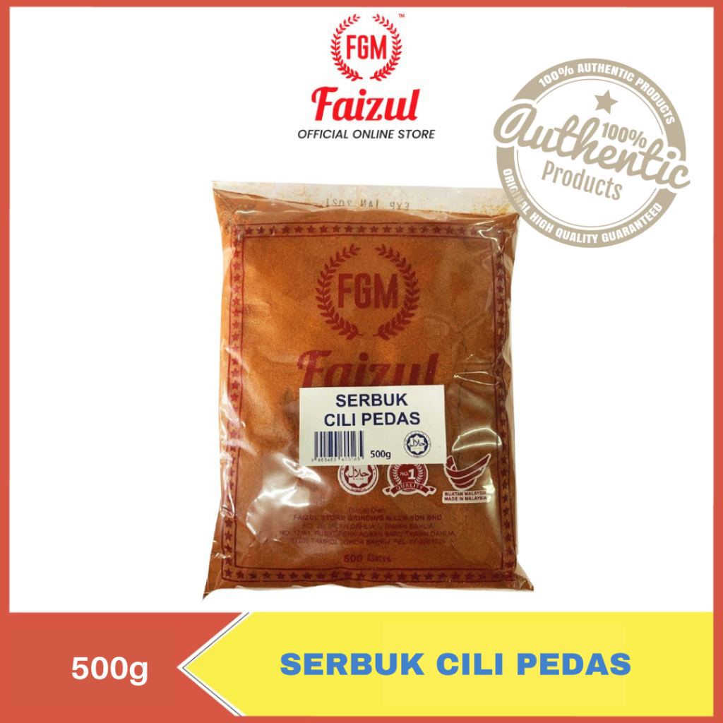 Serbuk Cili Pedas FAIZUL / Spicy Chili Powder 80G,250G,500G🌶🌶🌶 | Shopee ...
