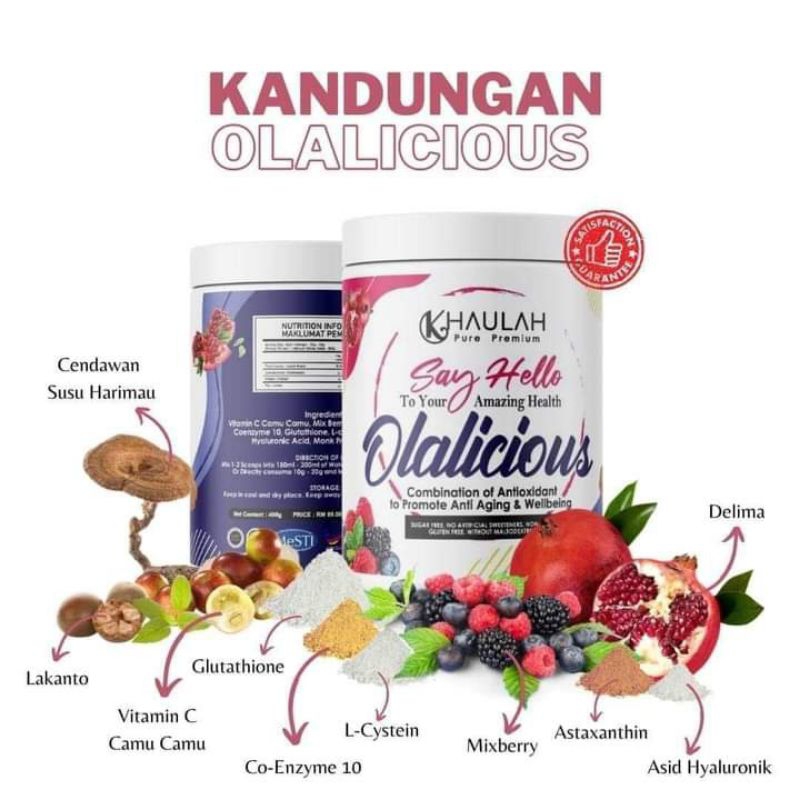 KHAULAH OLALICIOS PURE PREMIUM (Natural Antioxidant suplimen 5pek ...