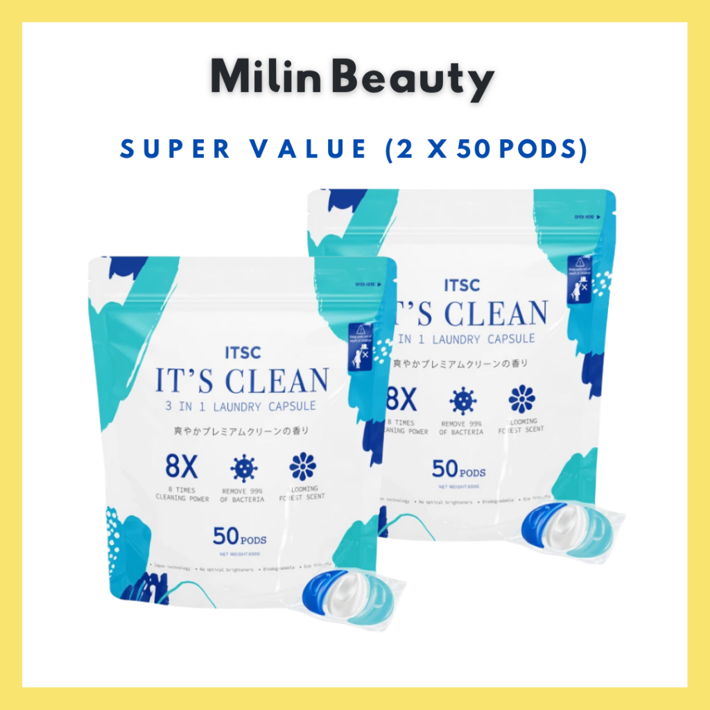 [Super Value] ITSC IT'S CLEAN 3 In 1 Laundry Capsule 2 X 50 pods ...