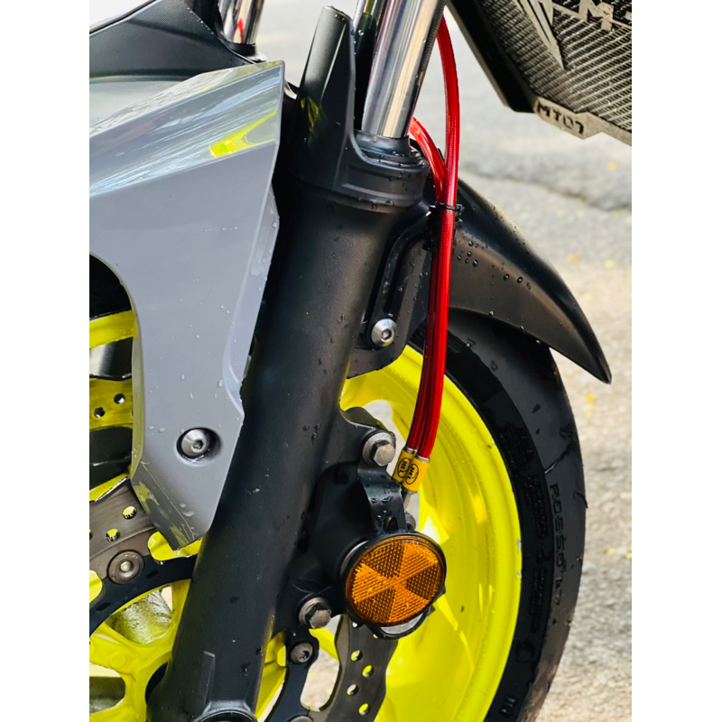 HEL Stainless Steel Braided Brake Hose For Yamaha MT07 MT-07 Set Plug ...