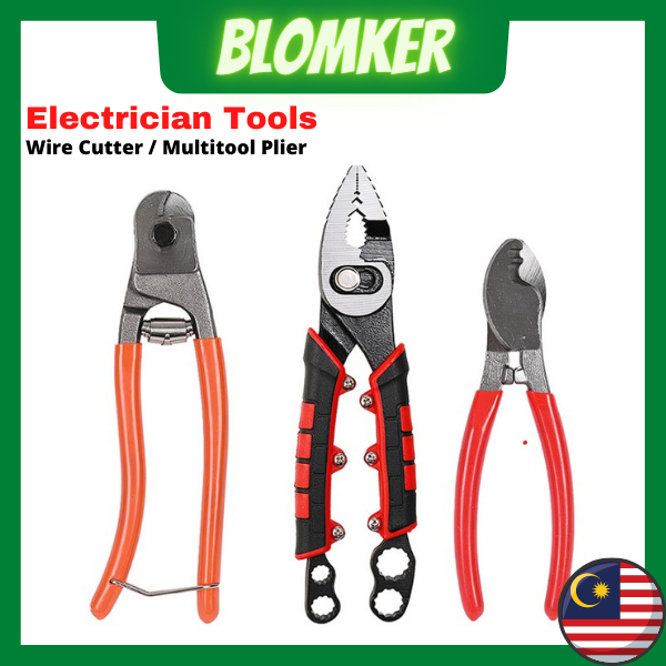 Cable Cutter Wire Stripper Multitool Plier Electrical Wire Cutting Hand Tools For Electricians ...