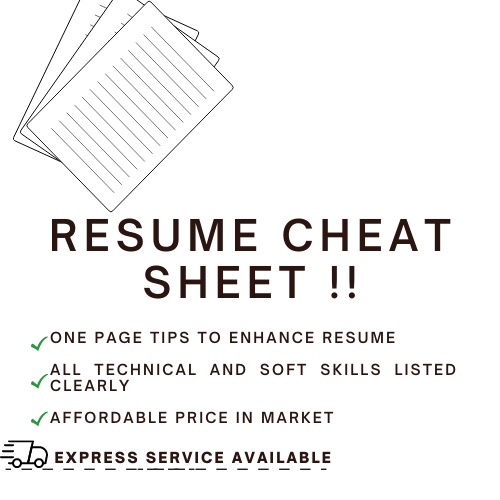 Resume !!! Cheat Sheet !!! One Page Skills to be included to make ...