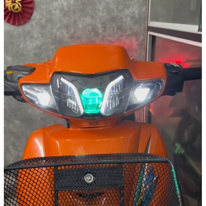 HONDA WAVE 100 WAVE100 HEAD LAMP LED HEADLAMP CUSTOM ZHIPAT LAMPU DEPAN ...