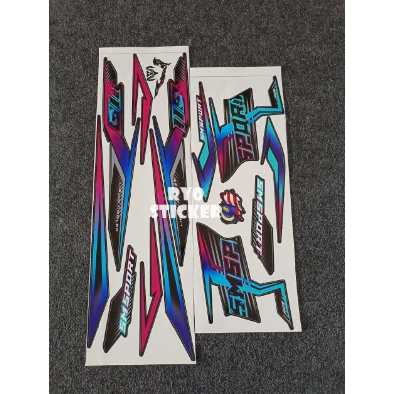 STICKER SM SPORT 110R RC/SNIPER /API EDITION/ONE PIECE EDITION/HAYABUSA ...