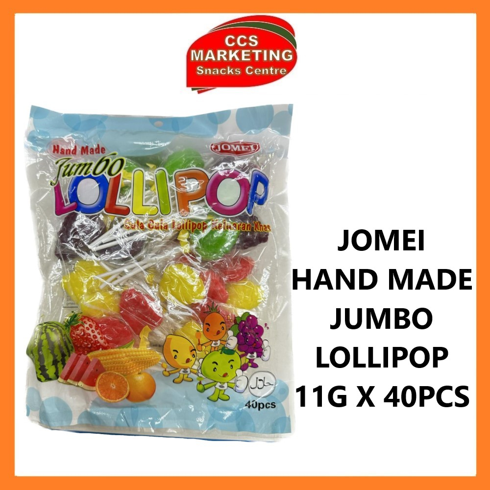 CCS Jomei Hand Made Jumbo Lollipop Mix Fruit Flavor ( 11g x 40pcs ...