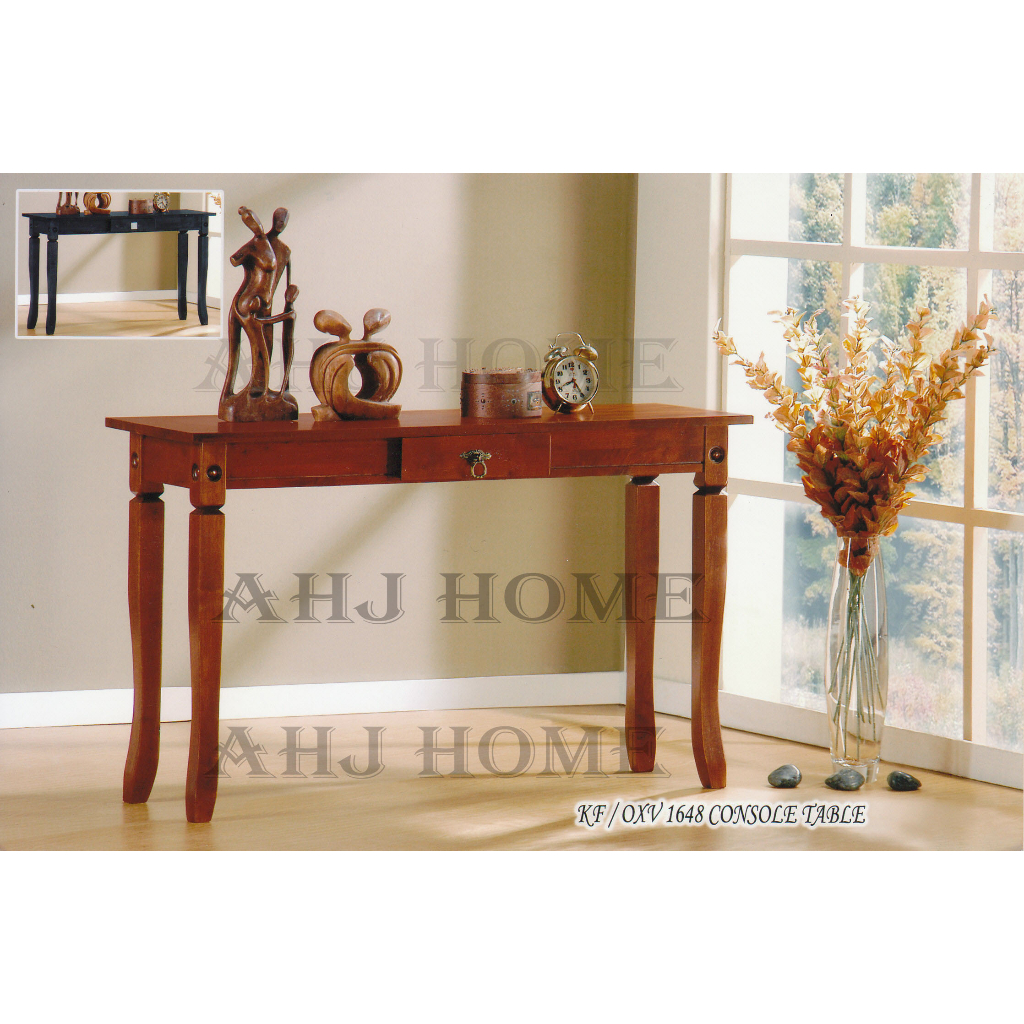 💗💗READY STOCK💗💗 4 Feet Solid Wood Console Table/ Meja Konsol 4 kaki ...