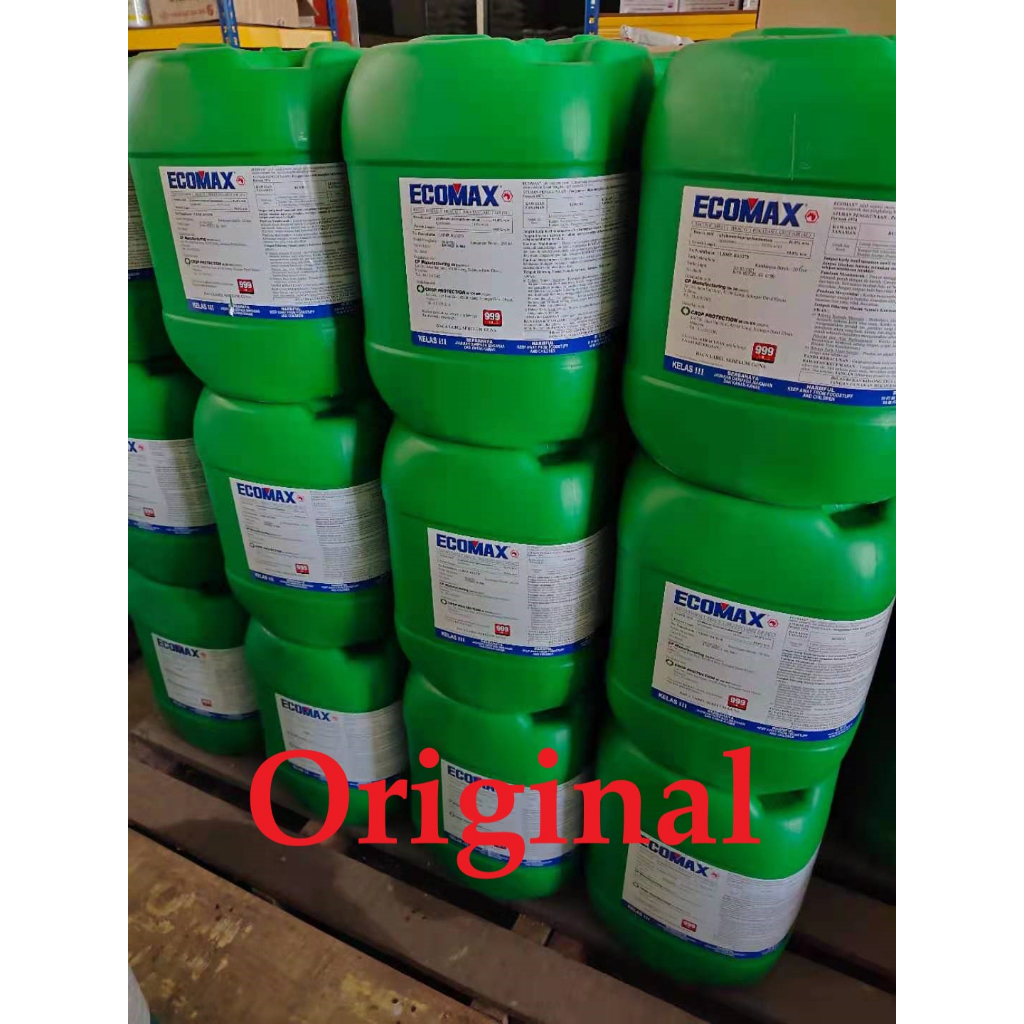 Original 20L ECOMAX Glyphosate 41% ( Racun Rumput Rumpai / Lalang ...