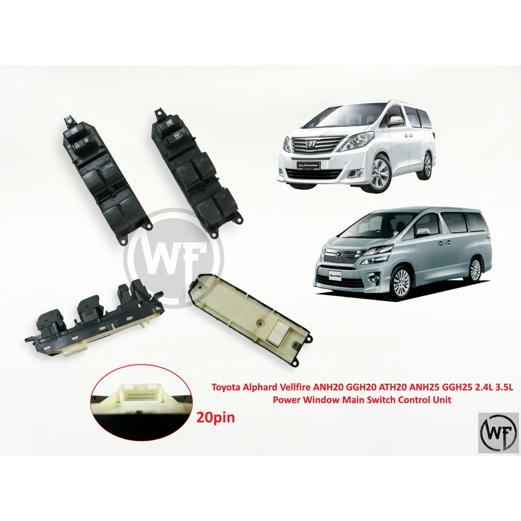 Toyota Alphard Vellfire ANH20 GGH20 ATH20 ANH25 GGH25 2.4L 3.5L Power ...
