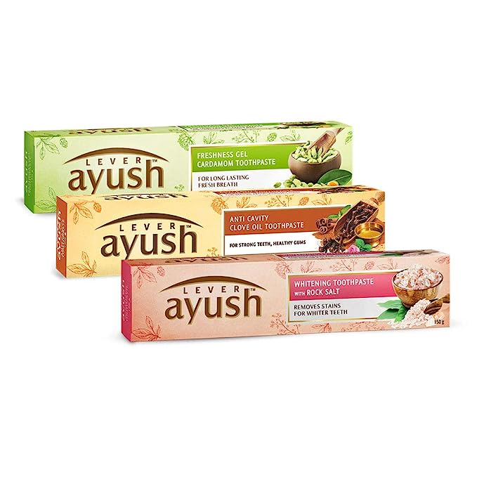 [EXP: 2025] Ayush Toothpaste 150G | Whitening Rock Salt | Anti Cavity ...