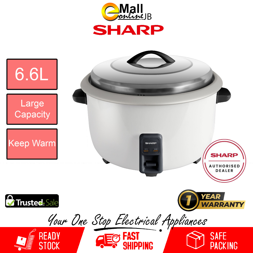 Sharp Rice Cooker KSH668CWH 6.6L | KSH458CWH 4.5L | Periuk Nasi ...