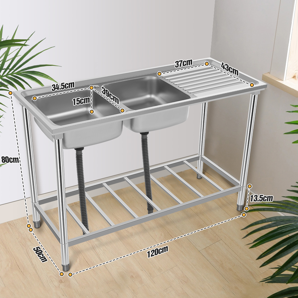 High Quality Stainless Steel Single Kitchen Sink With Stand Rak Sinki ...