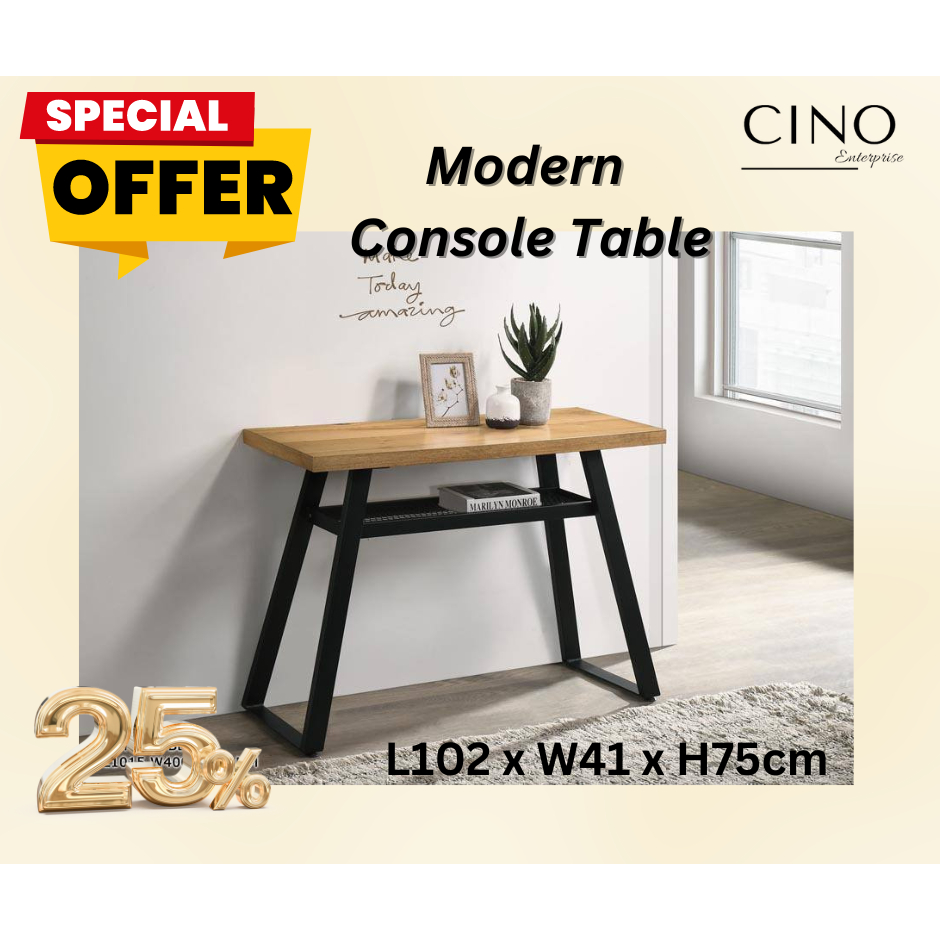 [READYSTOCK] Console Table Modern Design Meja Kopi Meja Belajar Solid ...
