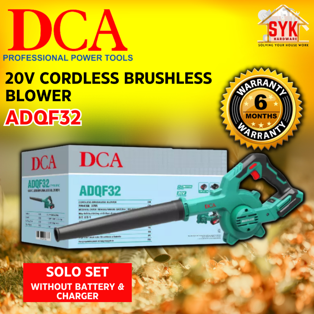 SYK DCA ADQF32 20V Cordless Brushless Blower SOLO Vacuum Cleaner ...
