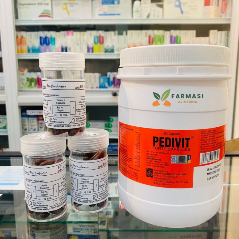 🌿 | PEDIVIT FORTE CAPSULES - MULTIVITAMIN ( 30 biji ) | Shopee Malaysia