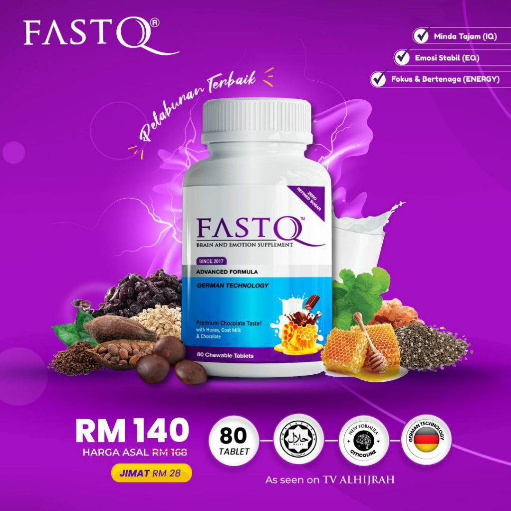 FAST Q SUPPLEMENT MINDA NO 1 DI MALAYSIA 80 TABLET | Shopee Malaysia