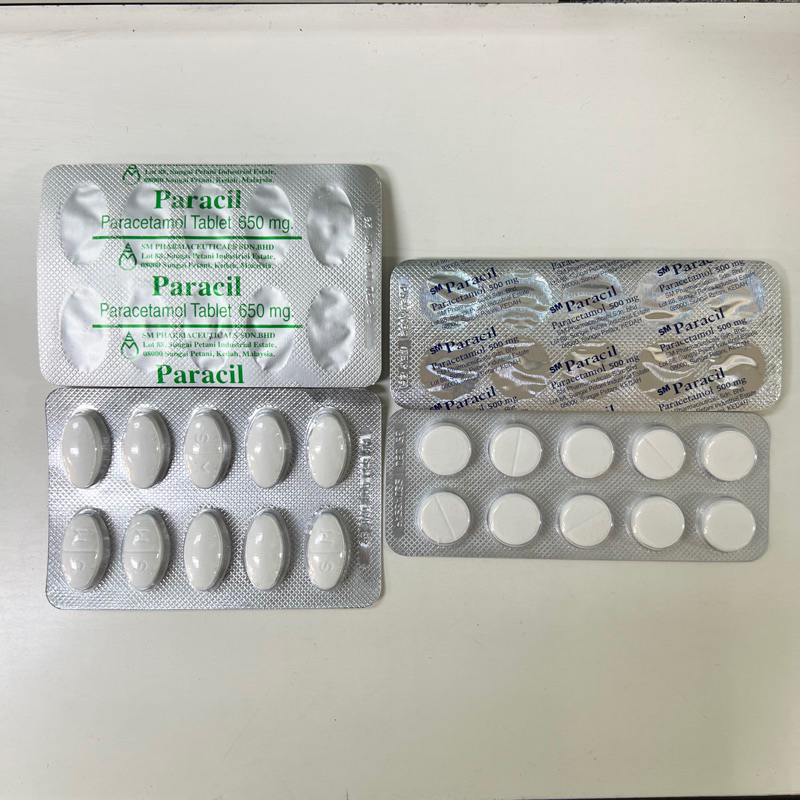 Paracil Paracetamol 500mg / 650mg - 10 tablets | Shopee Malaysia